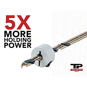 Aluminum Stop Collar Set - Drill Bit Depth Stop - Superior Split Ring Design - 8 Piece Set (1/2", 7/16”, 3/8”, 5/16”, ¼”, 7/32”, 3/16”, 1/8”) - Drill Bit Holder