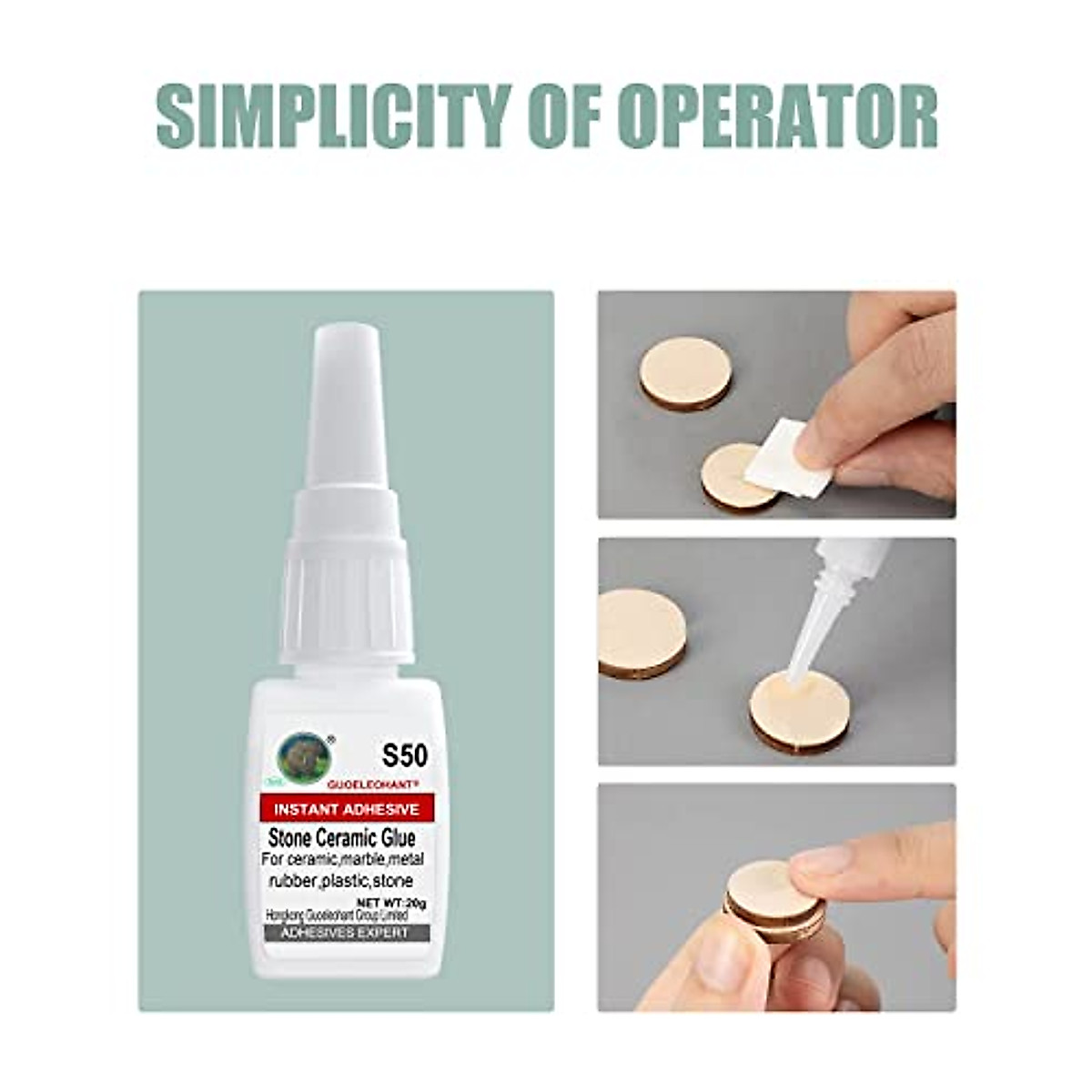 Stone Glue, Marble Adhesive,for Restoration and Production of Marble, Granite, Artificial Stone and Tile Products (20g, 1 Pack)