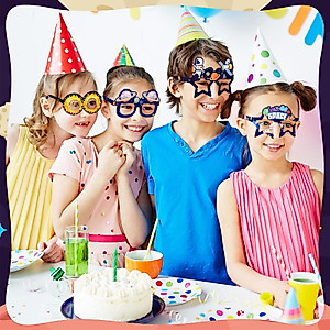 Fiada 36 Pcs Space Party Favors Birthday Gifts for Kids Space Paper Glasses Astronaut Eyeglasses Rocket Outer Planet for Boys Girls Holiday Band Birthday Baby Shower Party Decor