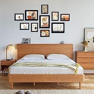 4x6 Picture Frame Set of 12, Photo Frame for 4x6 Pictures, Tabletop or Wall Mount Display Picture Frames for Prints, Photos, Paintings, Landscape and Kids Artwork (Black)