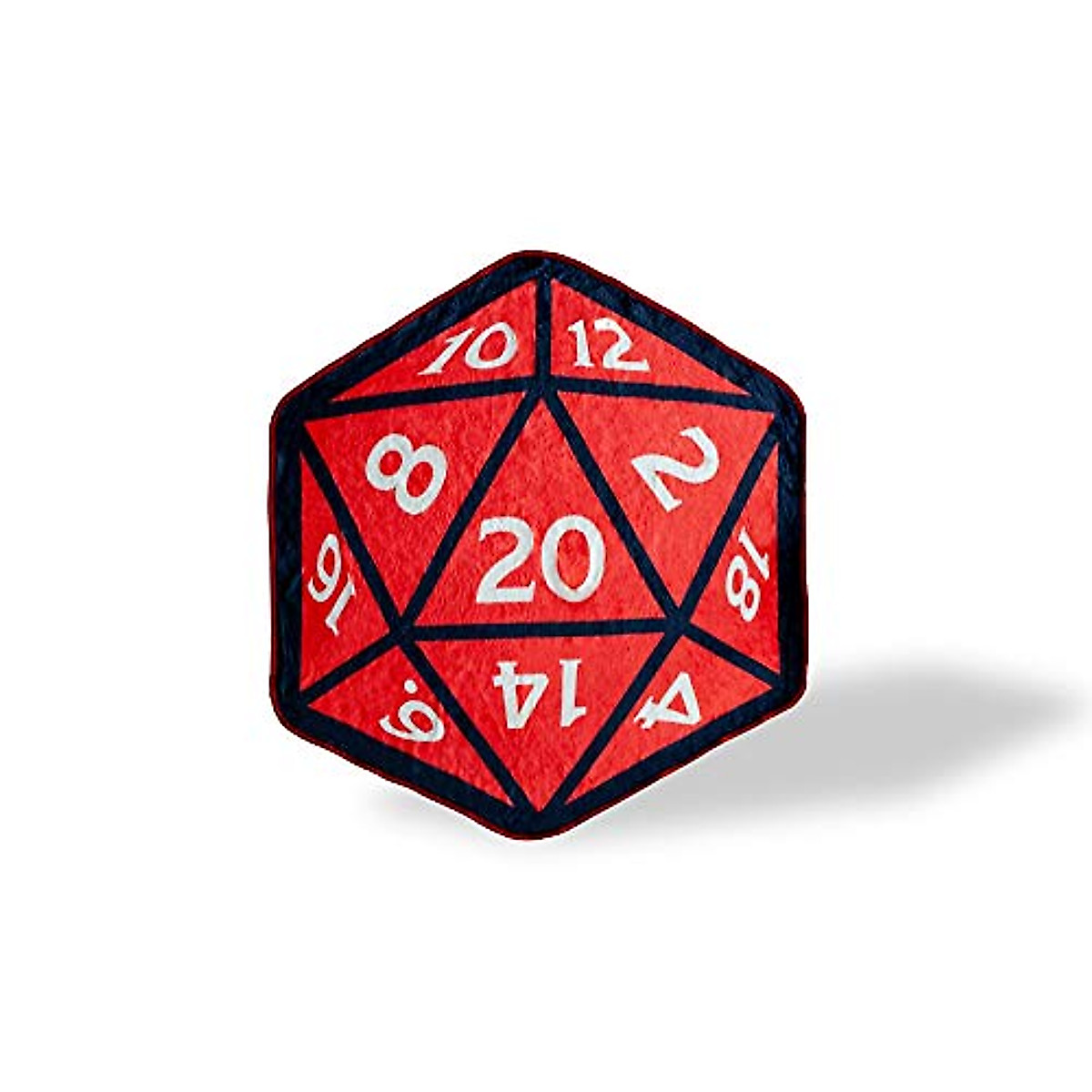 JUST FUNKY Dungeons and Dragons D20 Fleece Throw Blanket | Soft Blankets and Throws Fleece Blankets for Gamers | Designed After The D&D 20-Sided Dice | Measures 52 x 48 Inches
