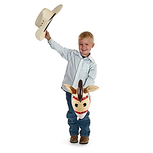 2PCS Inflatable Stick Horse,Inflatable Horse Head on Stick Horse Costume Pony/Halloween/Western Cowboy/Horse Baby Shower Birthday Party Decorations Supplies Favors Props, 37 Inches (Red)