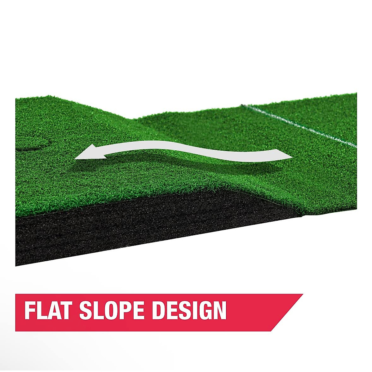 MD Sports Golf Pong Game Set, 100inch, Green, Includes 2 Putters and 4 Balls, Foldable