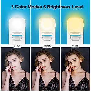 Ambertronix 40" Lighted Selfie Stick Tripod, Removable Bluetooth Remote, 3 Light Modes, 6 Brightness Levels, Lightweight, Portable, Compatible with All iPhone & Android Devices, White (2022Upgrade)