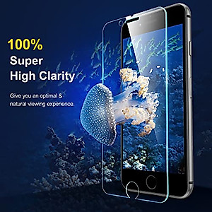 HOOMIL 3-Pack Screen Protector for iPhone 8/iPhone 7/iPhone SE 2020/iPhone SE 2022, 4.7-Inch, 9H Tempered Glass, with Easy Installation Tool, Bubble Free, HD Clear