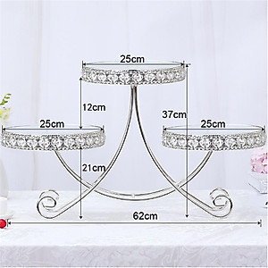 Cake Stand Exquisite Three-Layer Cake Rack Wedding Banquet Decoration Table Setting Dessert Pastry Display Rack Dessert Stand Cupcake Holder