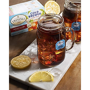 Twinings English Classic Cold Brewed Iced Tea Bags, 20 Count (Pack of 6)