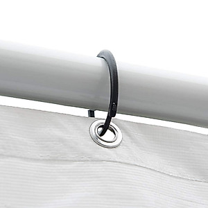 Abba Patio Replacement SideWall Cover for 10 x 20 ft Carport Shelter Garage UV Water Resistant SideWall Tarp with Rings (Frame & Top Cover Not Included), for 6 Legs Carport, White