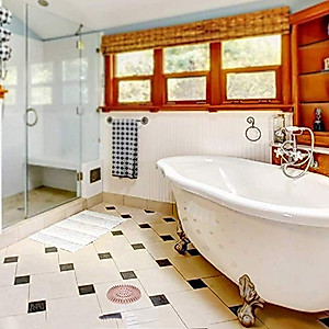 Emoly Silicone Hair Catcher Shower Drain Covers, Easy to Install and Clean Suit，Universal Rubber Sink Strainerfor Bathroom Bathtub and Kitchen (5 Pack)