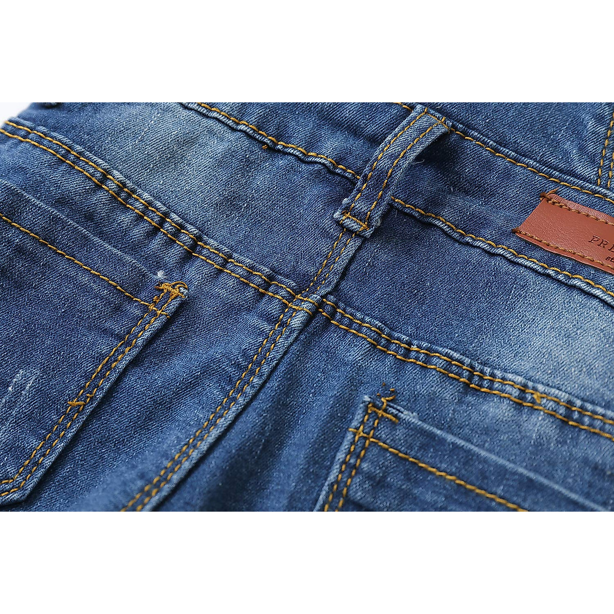 KIDSCOOL SPACE Baby Boy Girl Jean Overalls,Toddler Slim Cute Denim Dungaree,Blue,12-18 Months