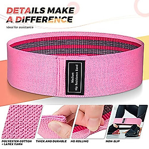 Renoj Resistance Bands, Exercise Workout Bands, Yoga Straps for Women and Men, 5 Sets of Stretch Bands for Booty Legs, Pilates Flexbands