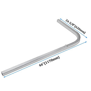 ECOTRIC One Pair Boat Trailer Square Guide On Poles Aluminum 1 1/2" Square 46" Tall Pair