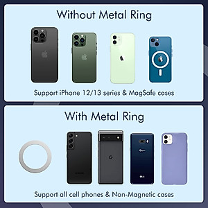 Marnana Car Mount Phone Holder for Tesla Model 3 Model Y, for MagSafe Strong Magnet Phone Mount Holder for Car Screen, Foldable and Adjustable Tesla Accessories for iPhone 12/13/14/15 Series - Black