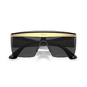 Versace Man Sunglasses Black Frame, Dark Grey Lenses, 0MM