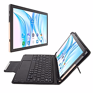 BROLEO 10.1 Inch Tablet Dual Camera 100-240V Gold 8GB RAM 256GB ROM Support FHD Tablet 5G WiFi 2 in 1 for Reading (US Plug)