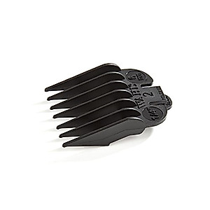 Wahl Professional #2 Guide Comb Attachment 1/4" (6.0mm) - 3124-001 – Great for Professional Stylists and Barbers - Black