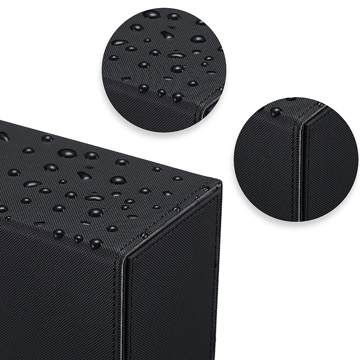 Weewooday 2 Pcs Deck Card Storage for 400+ Cards, Playing Card Storage for Baseball Play Cards Deck Trading Cards Box Holding Compatible with TCG MTG Storage Boxes(Black and Red)