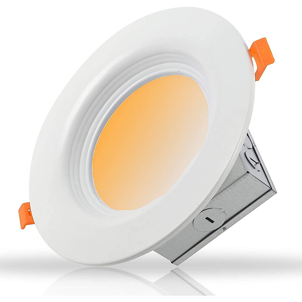 24Pack 6Inch Slim LED Downlight with Junction Box LED Recessed Lights with Integrated Junction Box Canless Light 5 Color CCT Tunable Integrated Junction Box 14W 1050LM Dimmable Recessed Jbox Fixture