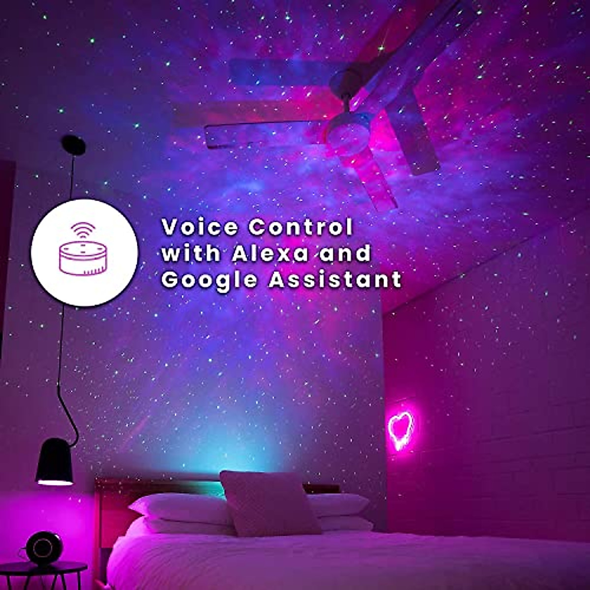 The Authentic Galaxy Lamps Galaxy Projector (Green Stars) | LED Nebula Projector | Star Light Projector for Bedroom | Galaxy Gaming Lights | Star Projector Night Light | Light Projector for Relaxation