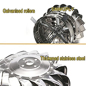 MBROS TurbineVentilator Top, Pipe Rain Cover Protector Cap Ending, Silver, 304 Stainless Steel, Robust and Undeformed, for Residential Buildings, Roof Vent Exhaust Hoods, All Purpose Chimney Cowl