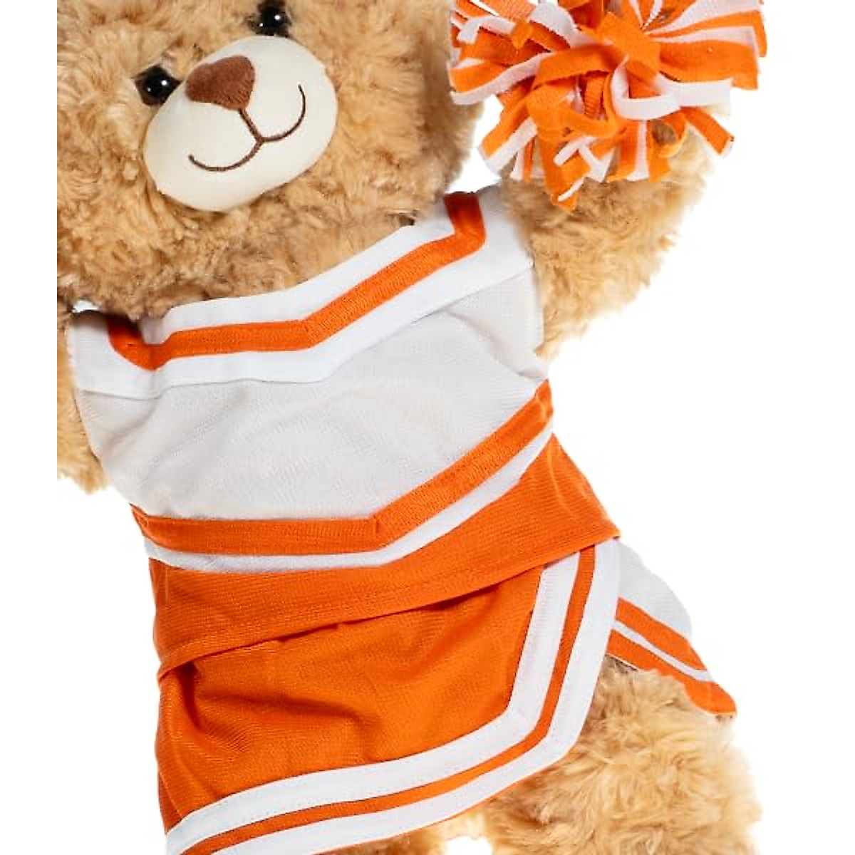 Plush Toys Wonderland Orange and White Cheer Uniform for 6-10 Inch Stuffed Animals - Bring Spirit to Your Plush Friend Toys Gift's for Kids !