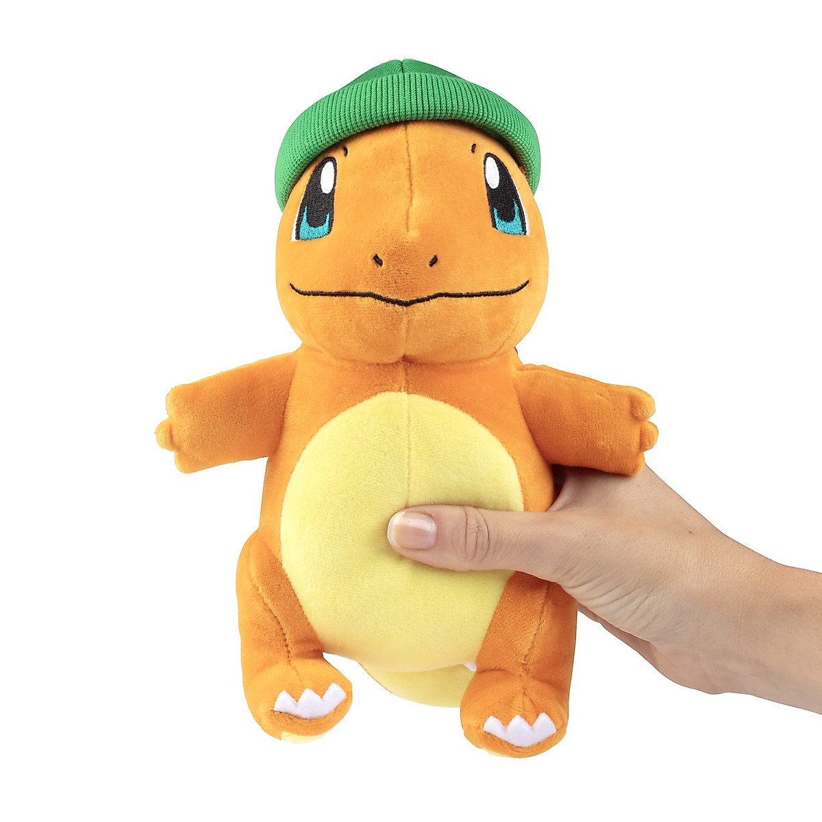Pokémon 8" Charmander Plush with Winter Hat Accessory - Officially Licensed - Generation 1 Starter - Stuffed Animal Toy Figure - Gift Kids, Boys, Girls - 2+