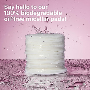 Almay Biodegradable Makeup Remover Pads, Micellar Gentle, Hypoallergenic, Fragrance-Free, Dermatologist & Ophthalmologist Tested, 120 Count