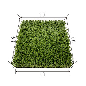 KuGuo Artificial Grass mat 12 inches Indoor Outdoor DenseTurf Green Grass Mini Pet Home Decor Mat