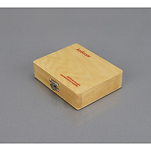 AmScope Wood Microscope Slide Storage Box, Holds up to 25 Blank, Prepared Slides