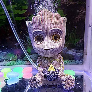 SLOCME Aquarium Air Bubbler Decorations - Oxygen Pump Resin Crafts for Aquarium Fish Tank Decor,with Air Bubbler Stone for Aquarium