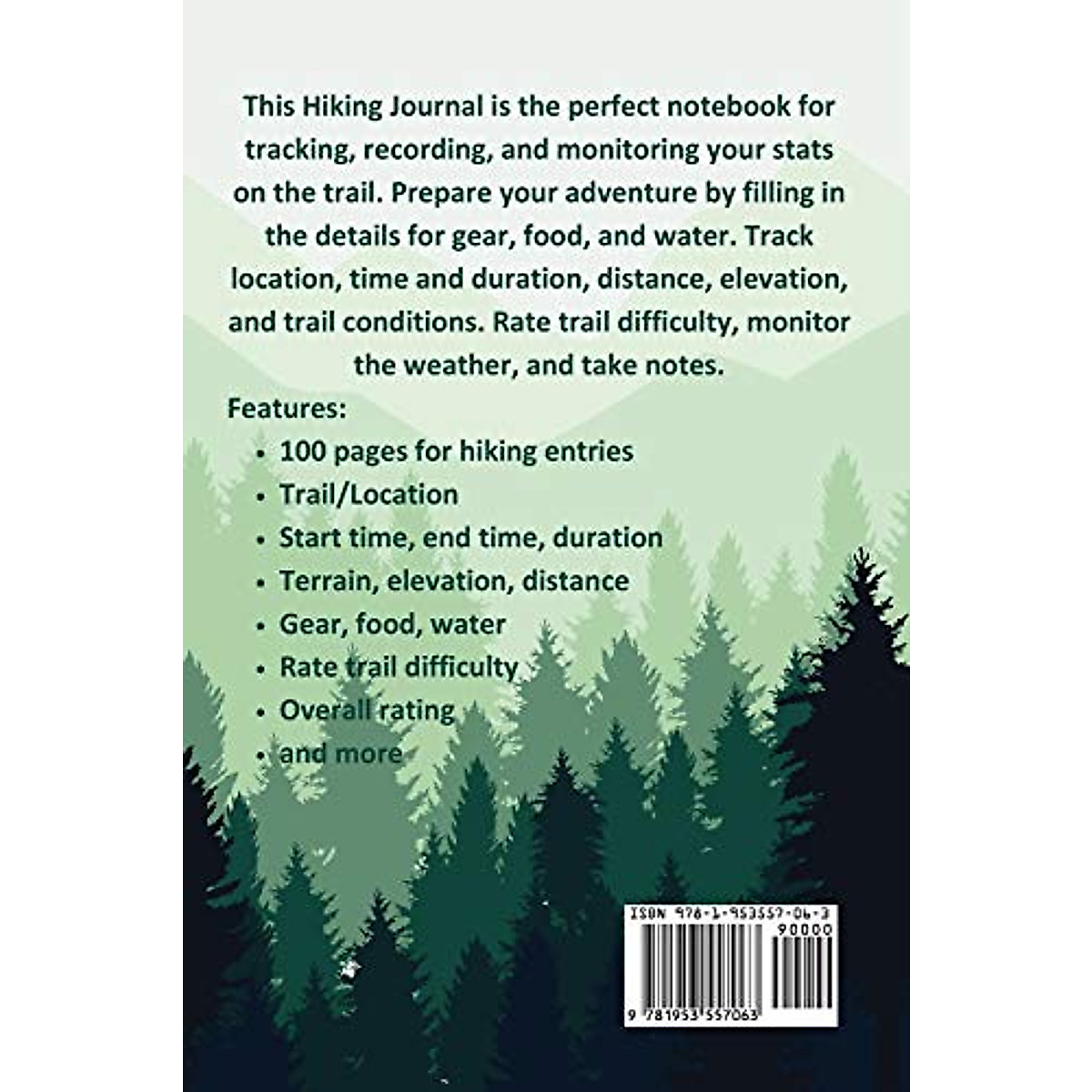 Hiking Log Book: Tracker and Log Record Book For Hikers, Backpacking Diary, Write-In Notebook Prompts For Trail Conditions, Details, Location, ... Food, Water, Hiker Gift, Travel Pocket Size