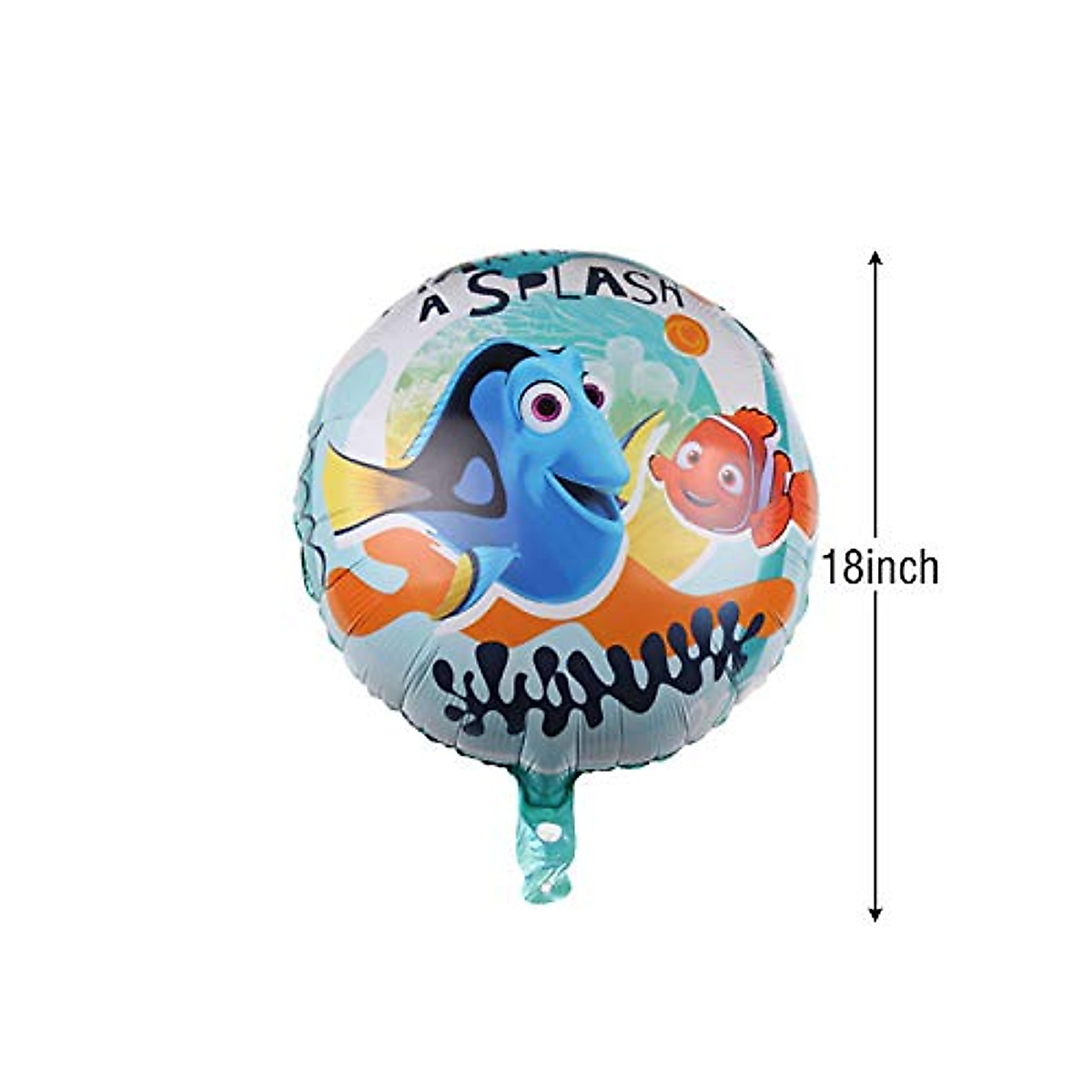 5PCS Finding Nemo Balloons for Kids Birthday Baby Shower Finding Nemo Theme Party Decorations