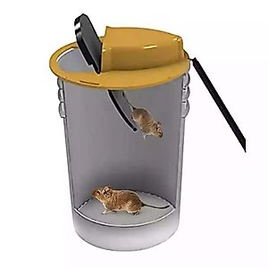 General Beacon - 5 Gallon Bucket Mouse Trap, Bucket Lid Mouse Trap 5 Gallon, Bucket Rat Trap, Smart Mouse Trap, Flip and Slide Mouse Trap, Automatic Mouse Trap