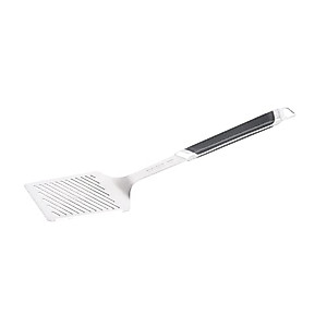 Everdure by Heston Blumenthal Premium Pack of 3 BBQ Tool Kit: Brushed Stainless Steel Tongs, Spatula and Fork with Soft Grip Handles and Hang Zone