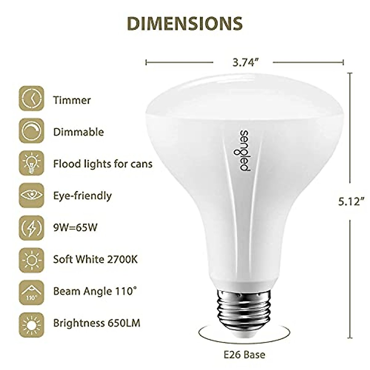 BR30 Soft White zigbee Bulb Bundle with BR30 Color zigbee Bulb, Smart Light Bulb Compatible with Alexa, Google Home, SmartThings, Indoor Flood Light for Cans, 650 LM E26, Smart Hub Required