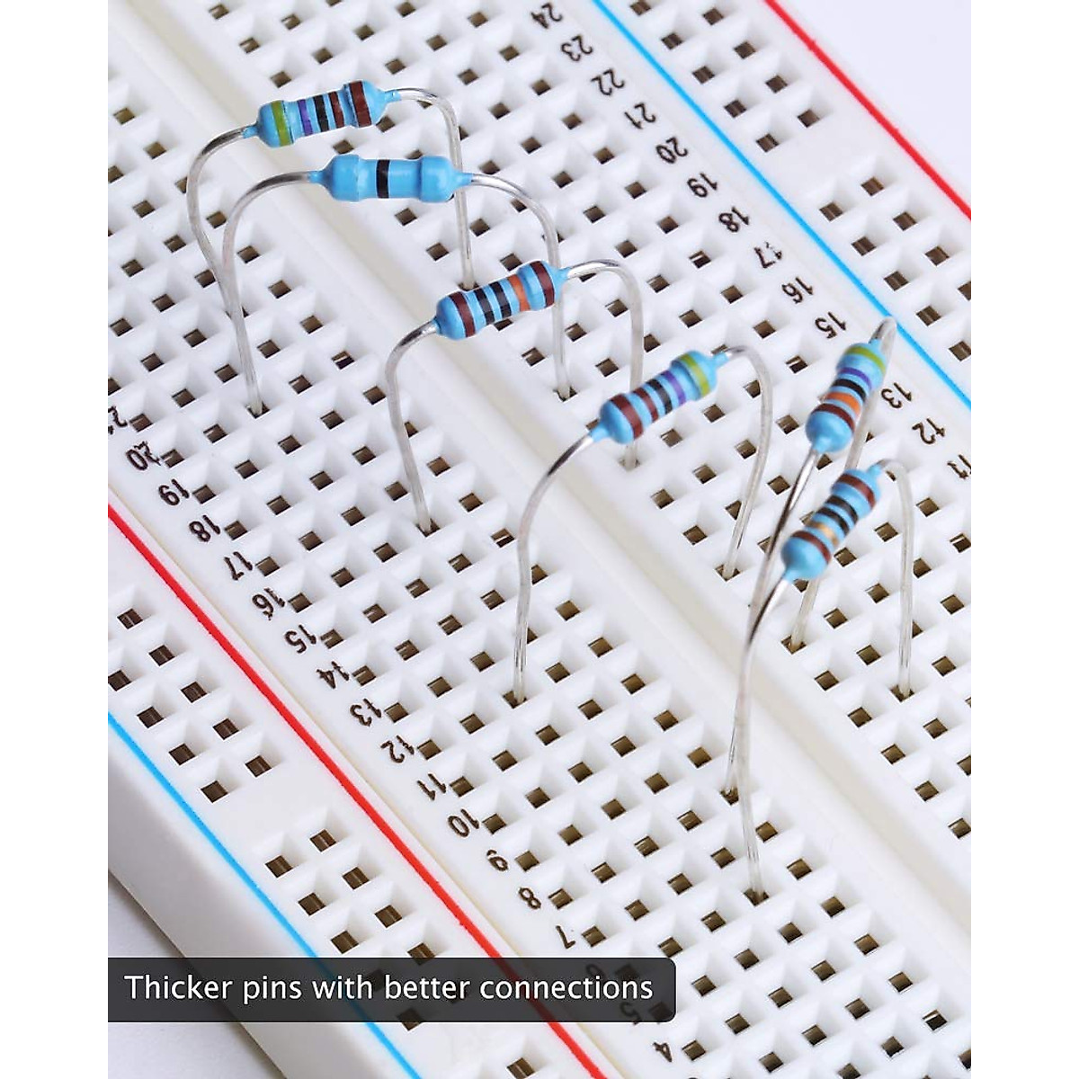ELEGOO 17 Values 1% Resistor Kit Assortment, 0 Ohm-1M Ohm (Pack of 525) RoHS Compliant for Electronic Projects