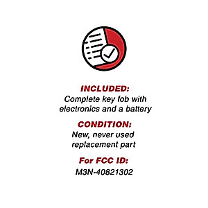 KeylessOption Keyless Entry Remote Car Smart Key Fob Starter for Dodge Dart Charger Challenger M3N-40821302