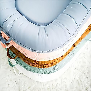 CUAIBB Baby Lounger for Newborn, Baby Nest Sleeper Newborn Lounger, Portable Baby Lounger for Baby 0-12 Months, Cosleeping Baby Bed Infant Lounger Bed in Bed - Green