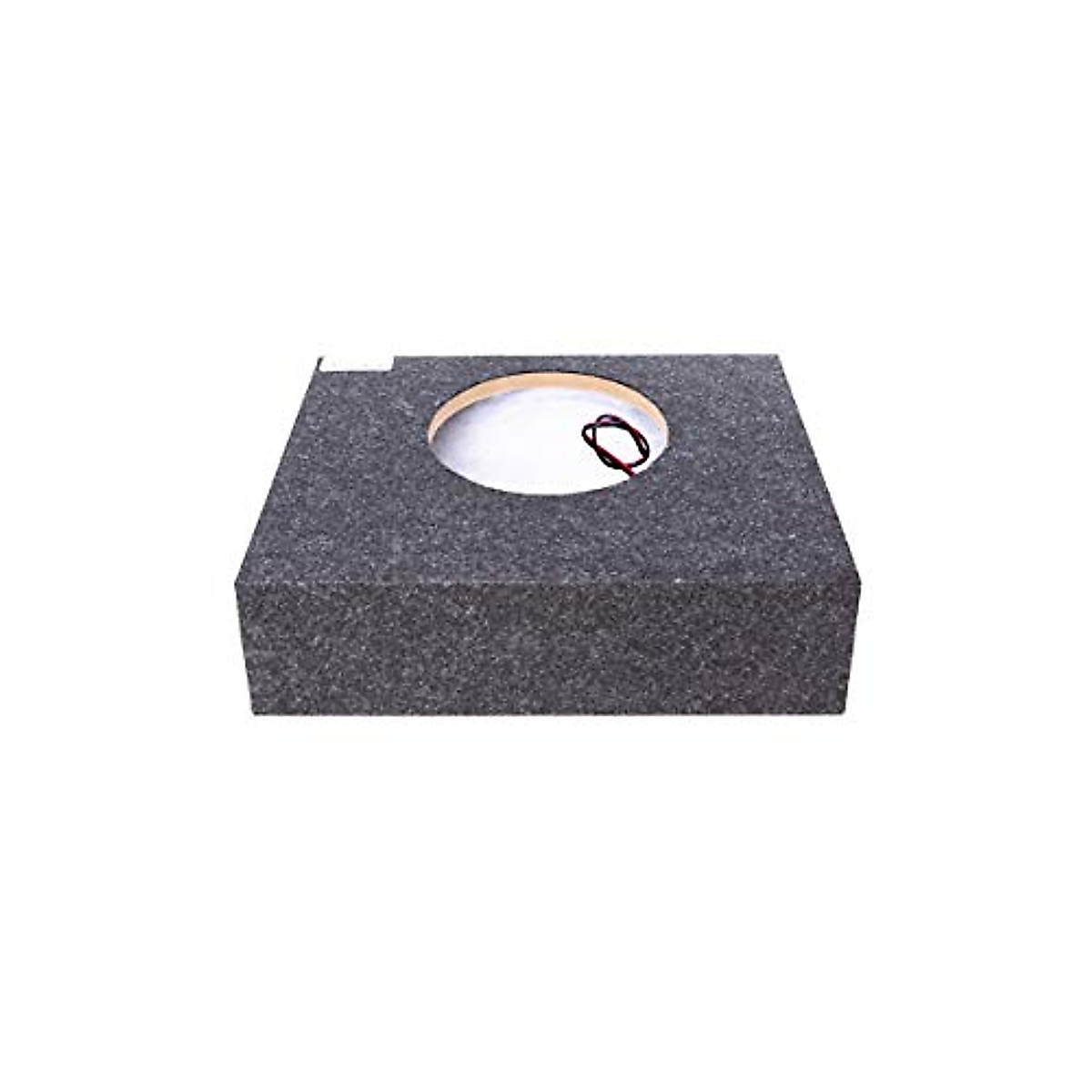 Bbox Single Sealed 10 Inch Subwoofer Enclosure - Pro Series Single Sealed Car Subwoofer Boxes & Enclosures - Premium Subwoofer Box Improves Audio Quality, Sound & Bass - Nickel Finish Terminals