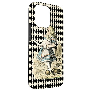 iPhone 15 Pro Max Vintage Alice in Wonderland Flamingo Case