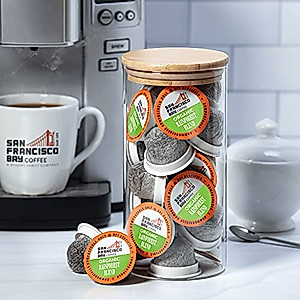 San Francisco Bay Coffee OneCUP Organic Rainforest Blend 12 Ct Medium Dark Roast Compostable Coffee Pods, K Cup Compatible including Keurig 2.0 (Pack of 2)