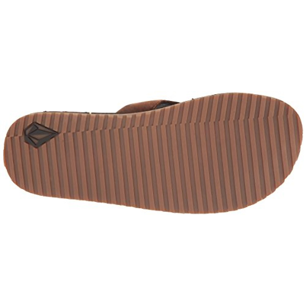 Volcom Men's Recliner Leather Sandal, Vintage Brown, 8 C/D US