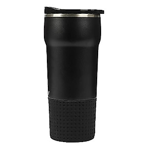 Pelican Hydration Pelican Cascade™ 22 oz Vacuum Insulated Tumbler - Recycled Stainless Steel Double Wall Travel with Dual Lid, Powder Coated Insulated Coffee Mug For Hot Cold Drinks, Jet Black