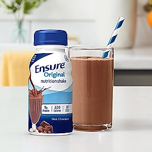 Ensure Original Milk Chocolate Nutrition Shake | Meal Replacement Shake | 16 Pack
