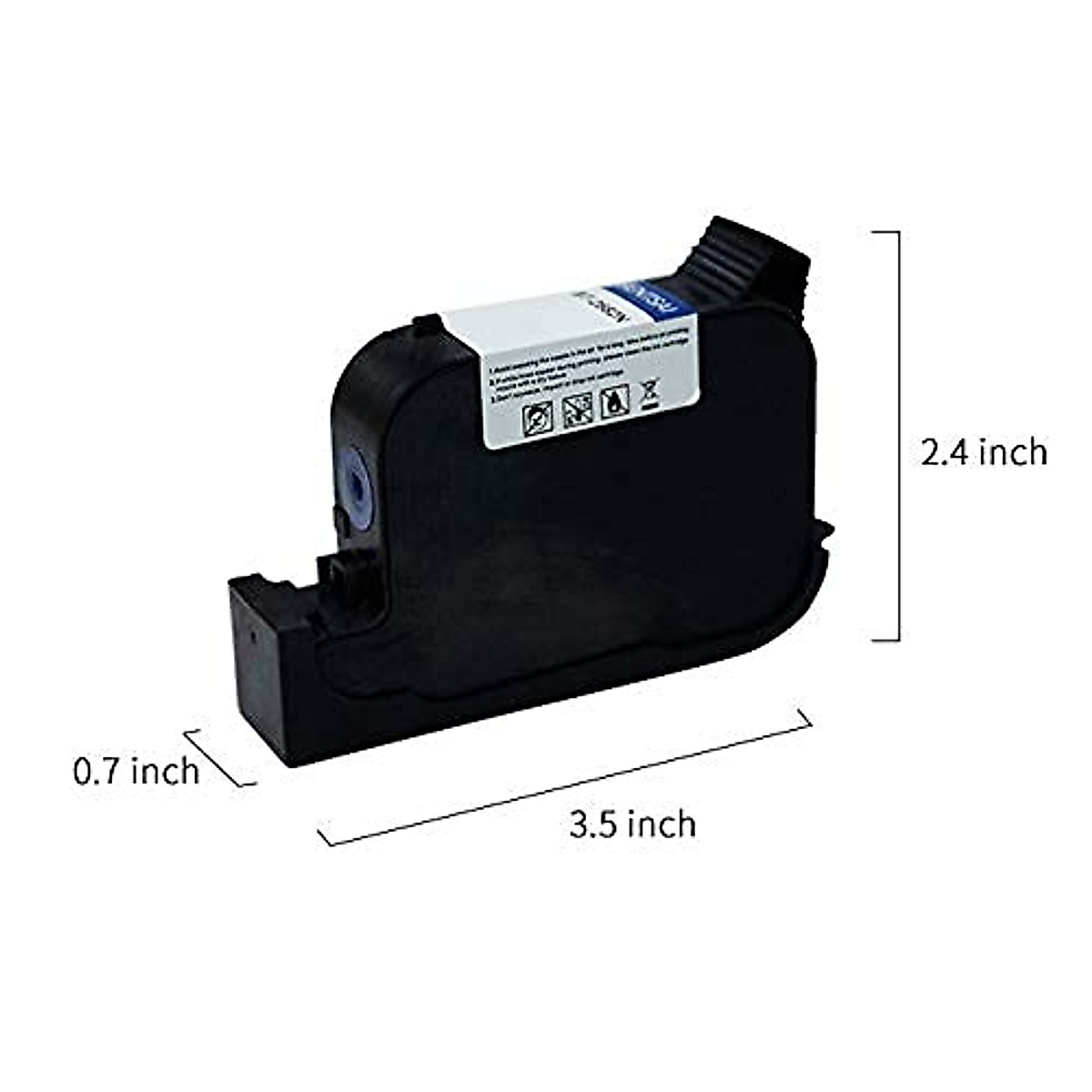 BT-2580P OLYBSJET Original Solvent Fast Dry Ink Cartridge Replacement for Handheld Inkjet Printer BT-HH6105B2 and BT-HH6105B3