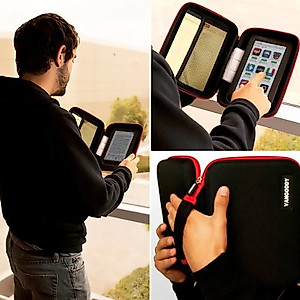 Mini Projector Case Travel Carrying Bag with Handles and Accessory Pockets fits Small Portable Projectors from TOUMEI, ARTLii, RIF6, PoFun, DBPOWER, TENKER, DR.J, GooDee, FUNAVO