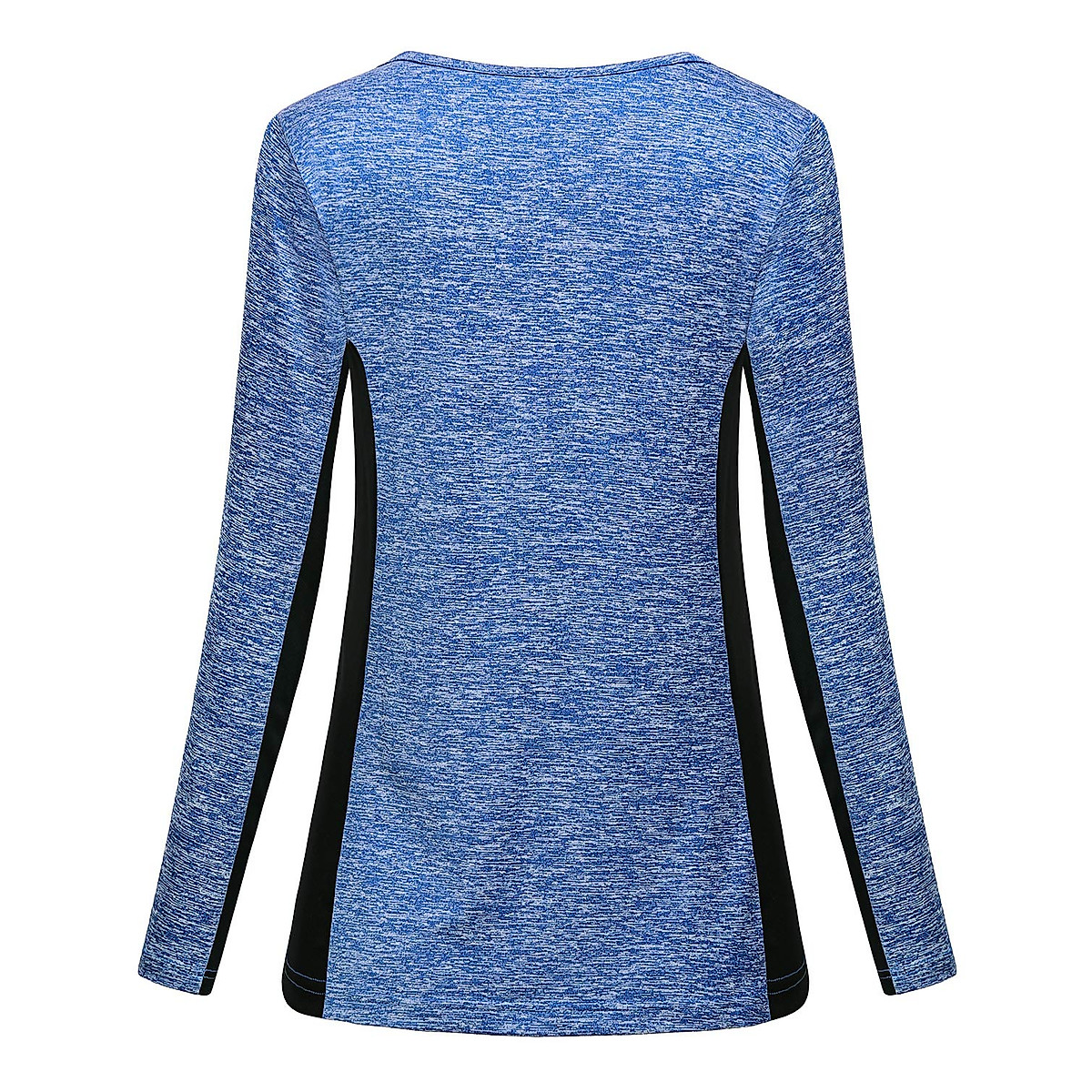 AxByCzD Exercise Tops for Women Yoga Long Sleeve Athletic Wear Running Training Performance Pilates Spring Workout Outdoor Clothes Blue XL