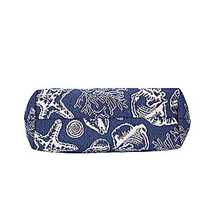 Signare Tapestry Small Crossbody Bag Sling Bag for Women with Navy Blue Sea Shell Design (SLING-SHELL)
