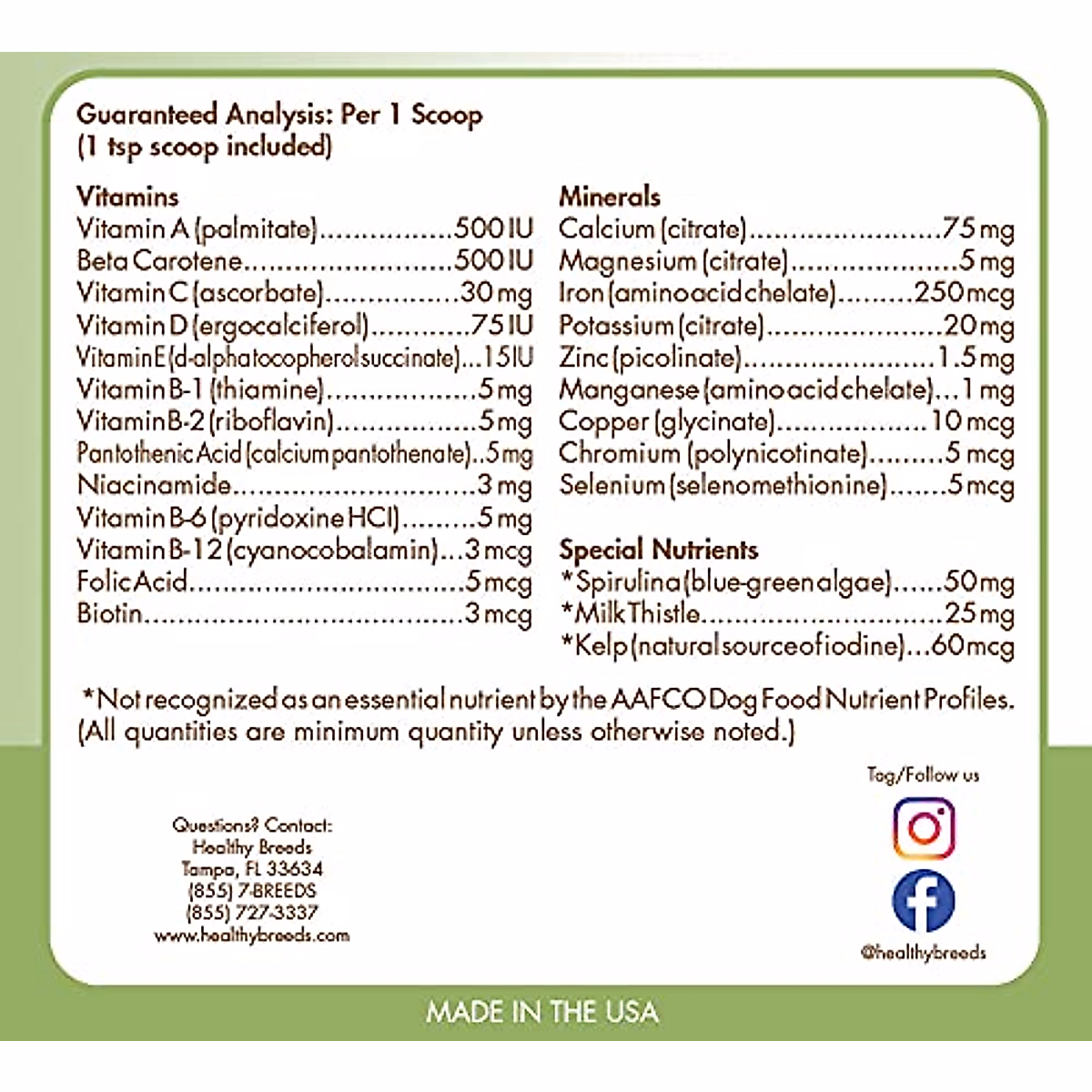 Healthy Breeds Yorkshire Terrier Multi-Essentials Powder for Dogs - an Ideal Supplement of Vitamins, Minerals & Antioxidants for Your Dog - 8 oz