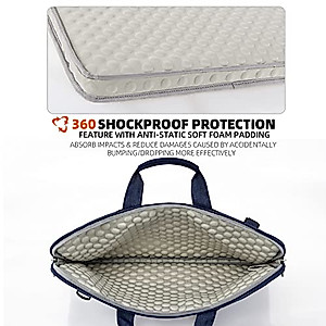 KINGSLONG 14 Inch Laptop Bag Shoulder Messenger,Slim Lightweight Laptop Computer Notebook Ultrabooks Carrying Case Handbag for Men Women Fit for Acer Asus Lenovo HP Toshiba, Blue